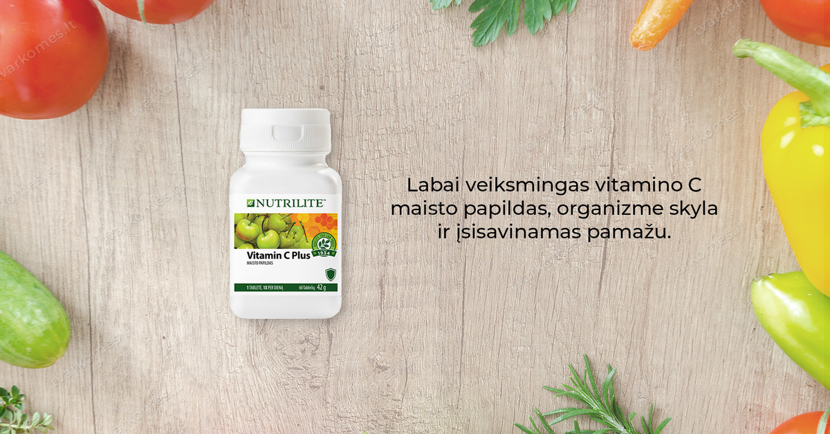 NUTRILITE™ Vitamin C Plus (60 tabl) (109741) / Amway produktai / AMWAY ...